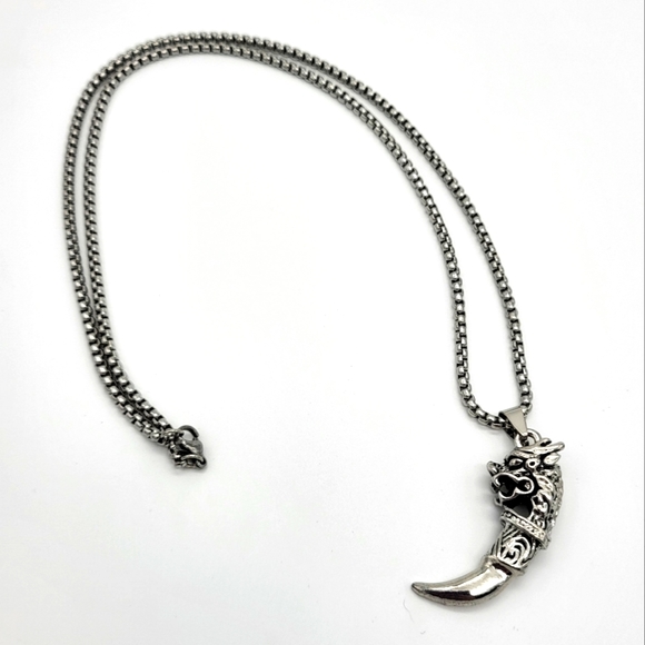 Accessories | Stainless Steel Viking Celtic Tooth Necklace | Poshmark
